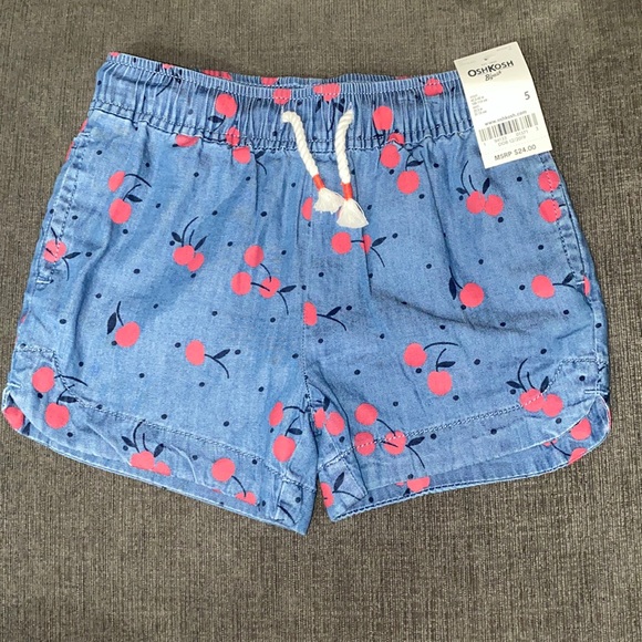 OshKosh B'gosh | Bottoms | Oshkosh Chambray Cherry Shorts | Poshmark